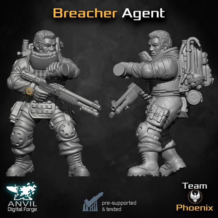 3D Printable Team Phoenix - Modern Operators by Anvil Digital Forge